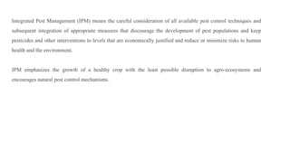 IPM.pptx | Agriculture | Industries