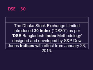 Introduction of Stock market. (Bangladesh) | PPTX