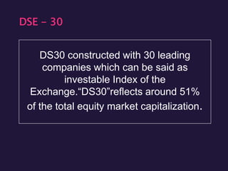 Introduction of Stock market. (Bangladesh) | PPTX