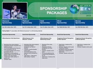 IPM Conference 2018 Sponsorship Proposal | PDF
