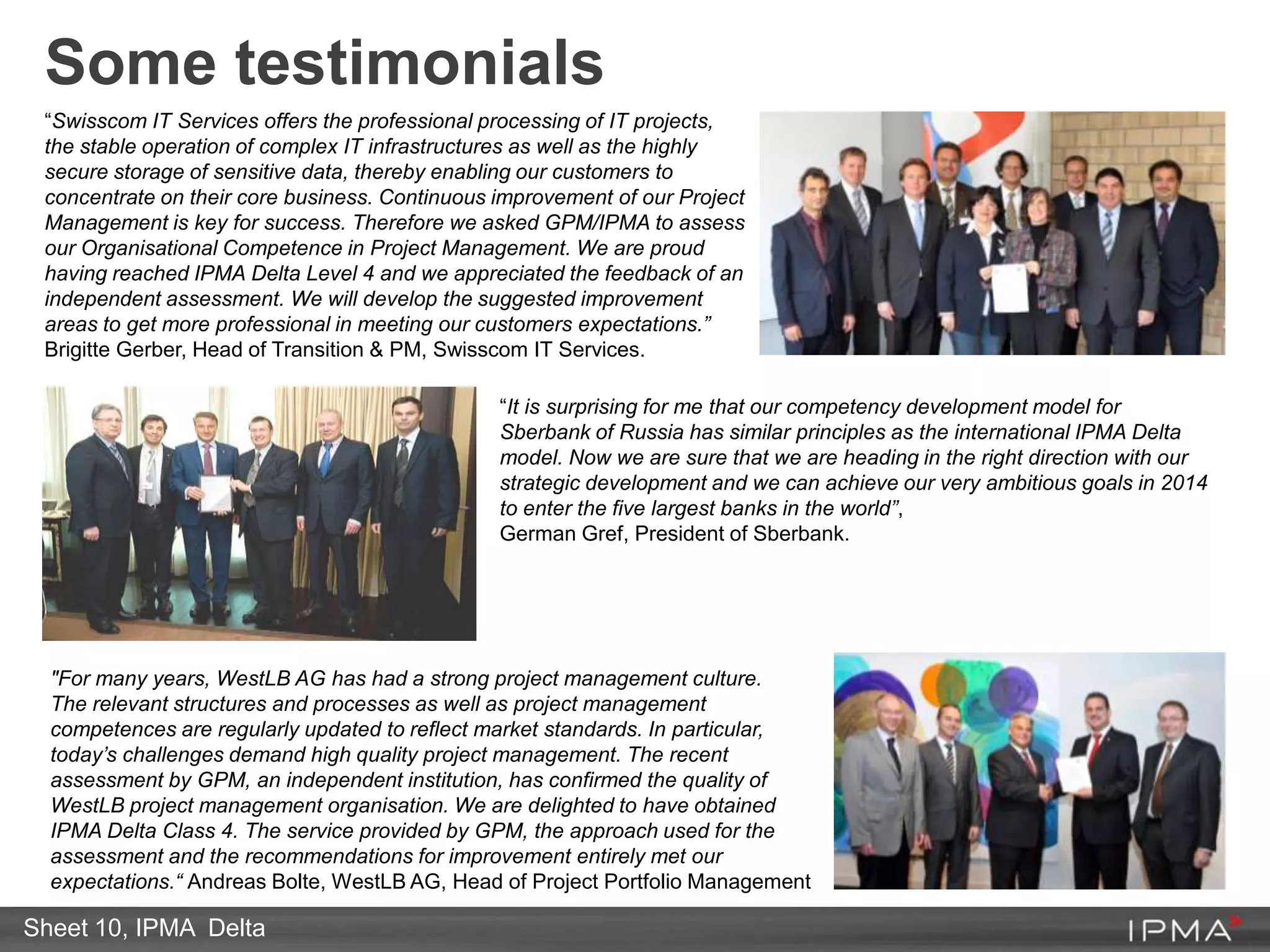 Projektverktygsdagen 2013 - Lyft din organisation med en IPMA Delta certifiering | PPTX ...