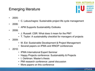 2010 IPMA World Congress Silvius and Schipper | PPTX | Green Solutions ...