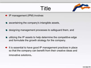 Ip management | PPT