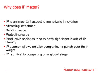 ENT101 Season 3 - IP Management - Norton Rose Fulbright | PPT