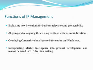Ip Management For Business | PPT