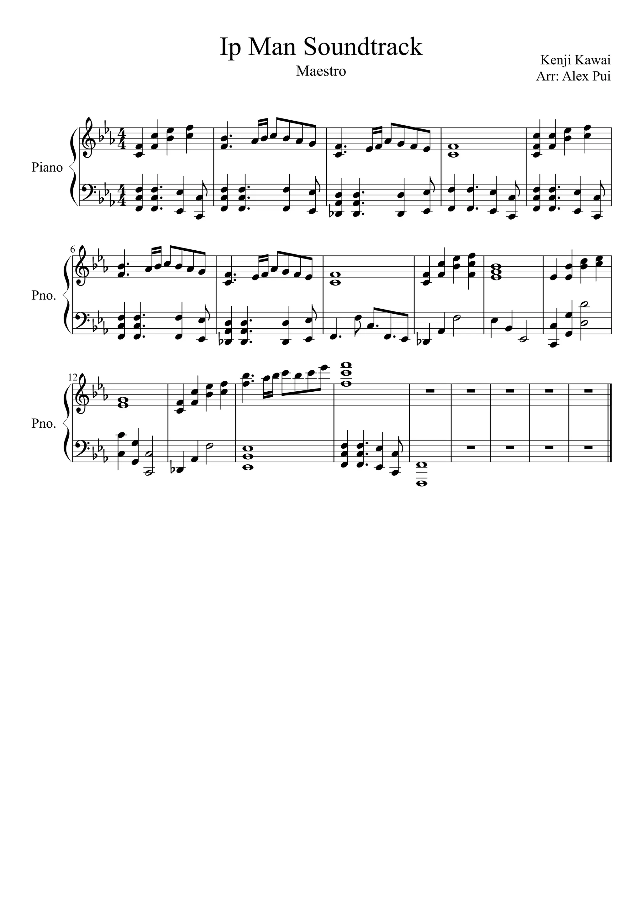 Ip man soundtrack score | PDF