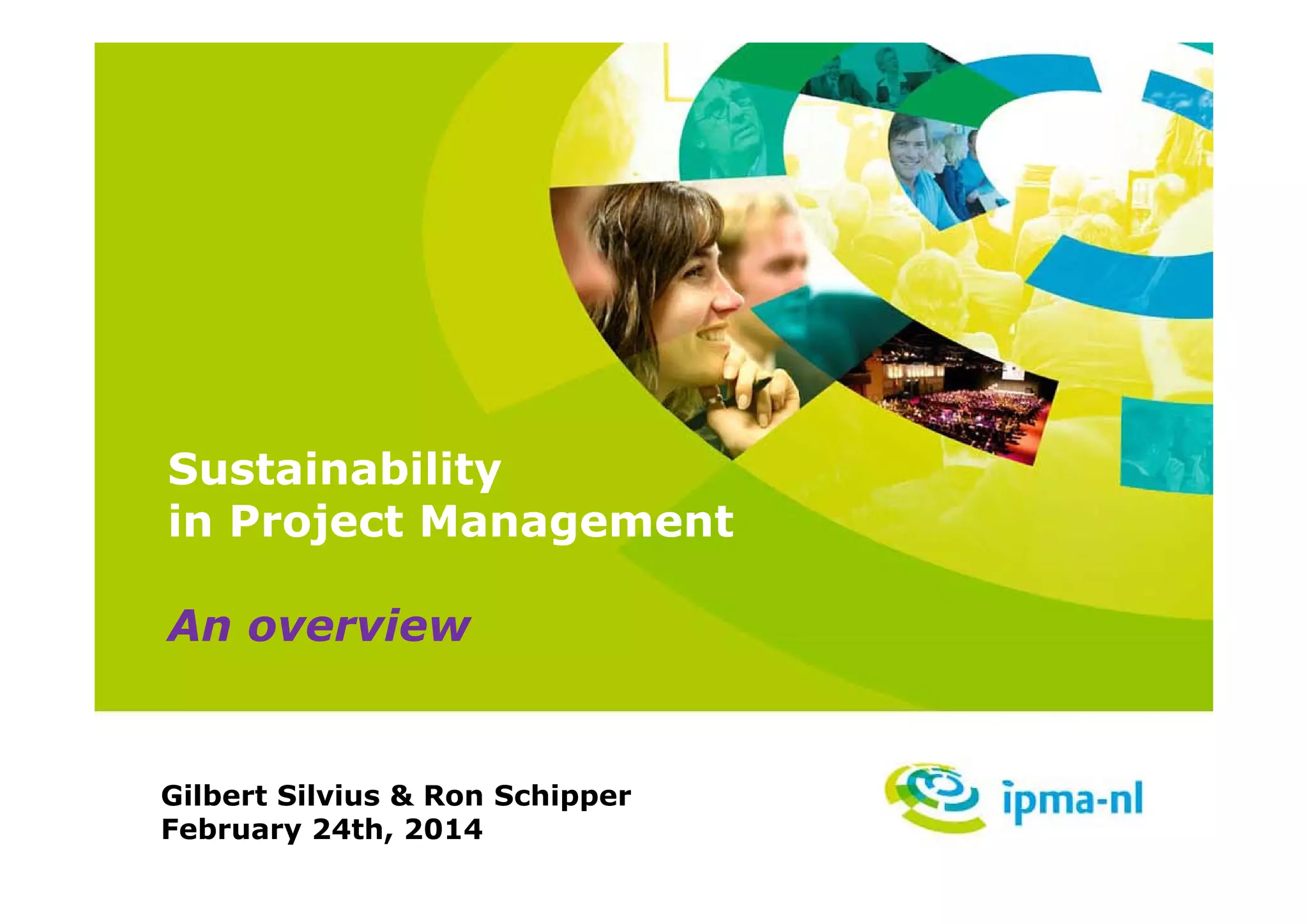 Introduction on Sustainable Project Management for IPMA-NL Special ...