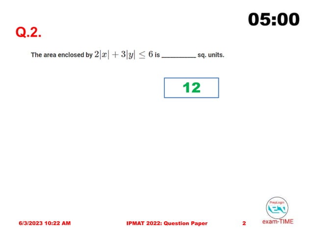 IPMAT 2022 Question paper.pptx
