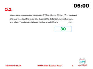 IPMAT 2022 Question paper.pptx