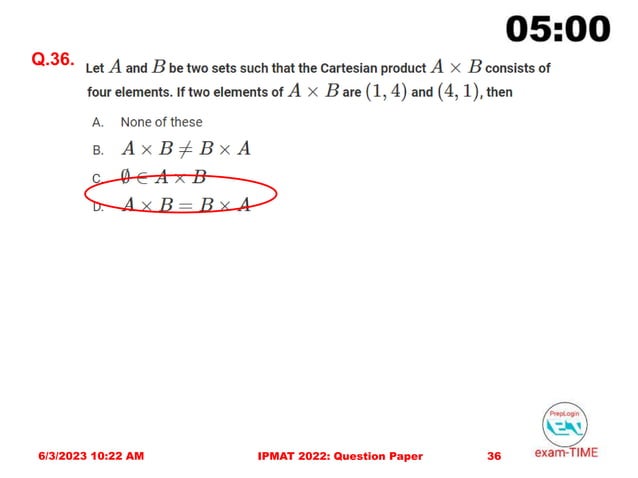 IPMAT 2022 Question paper.pptx