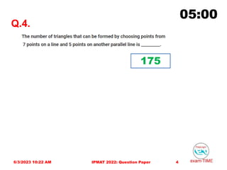 IPMAT 2022 Question paper.pptx
