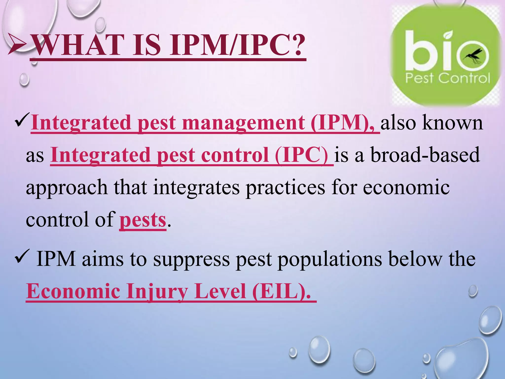 Integrated Pest Management (IPM) by TS- Shiven R. Trambadia | PPTX