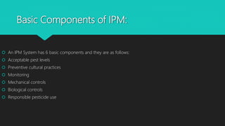 IPM- Integrated Pest Management Strategies | PPT