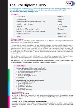 IPM Diploma 2015 | PDF