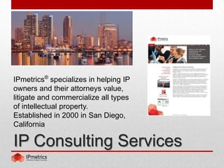 IPmetrics IP Valuation | PPT