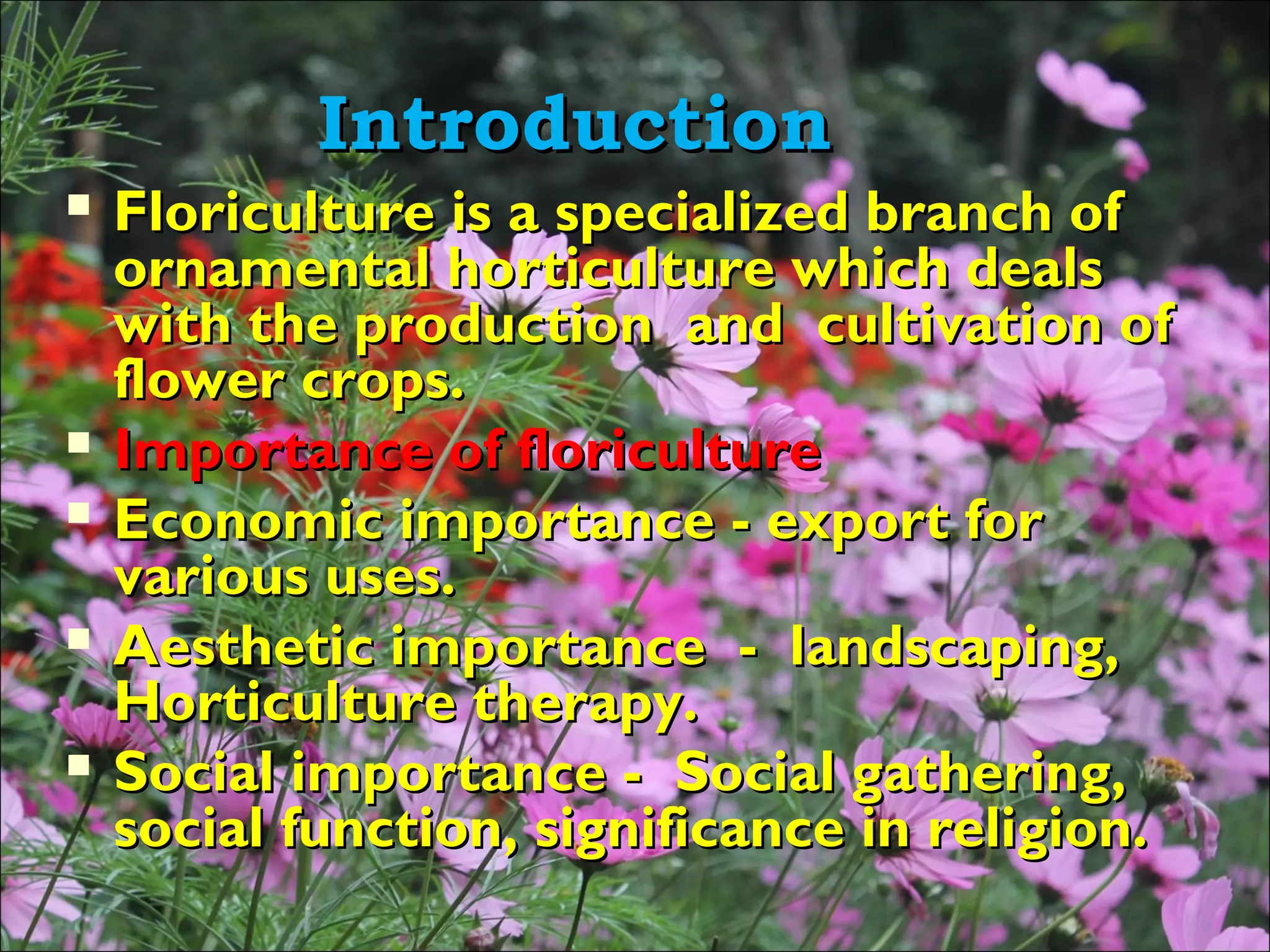 Integrated pest management of Floriculture | PPT