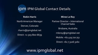 IPM Global Project Management Software | PPTX