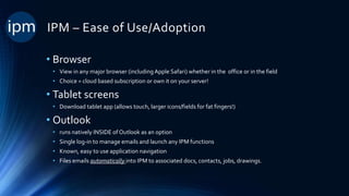 IPM Global Project Management Software | PPT