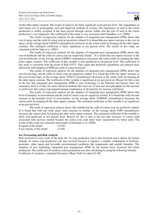 (Ipm) in cotton production in sindh pakistan | PDF