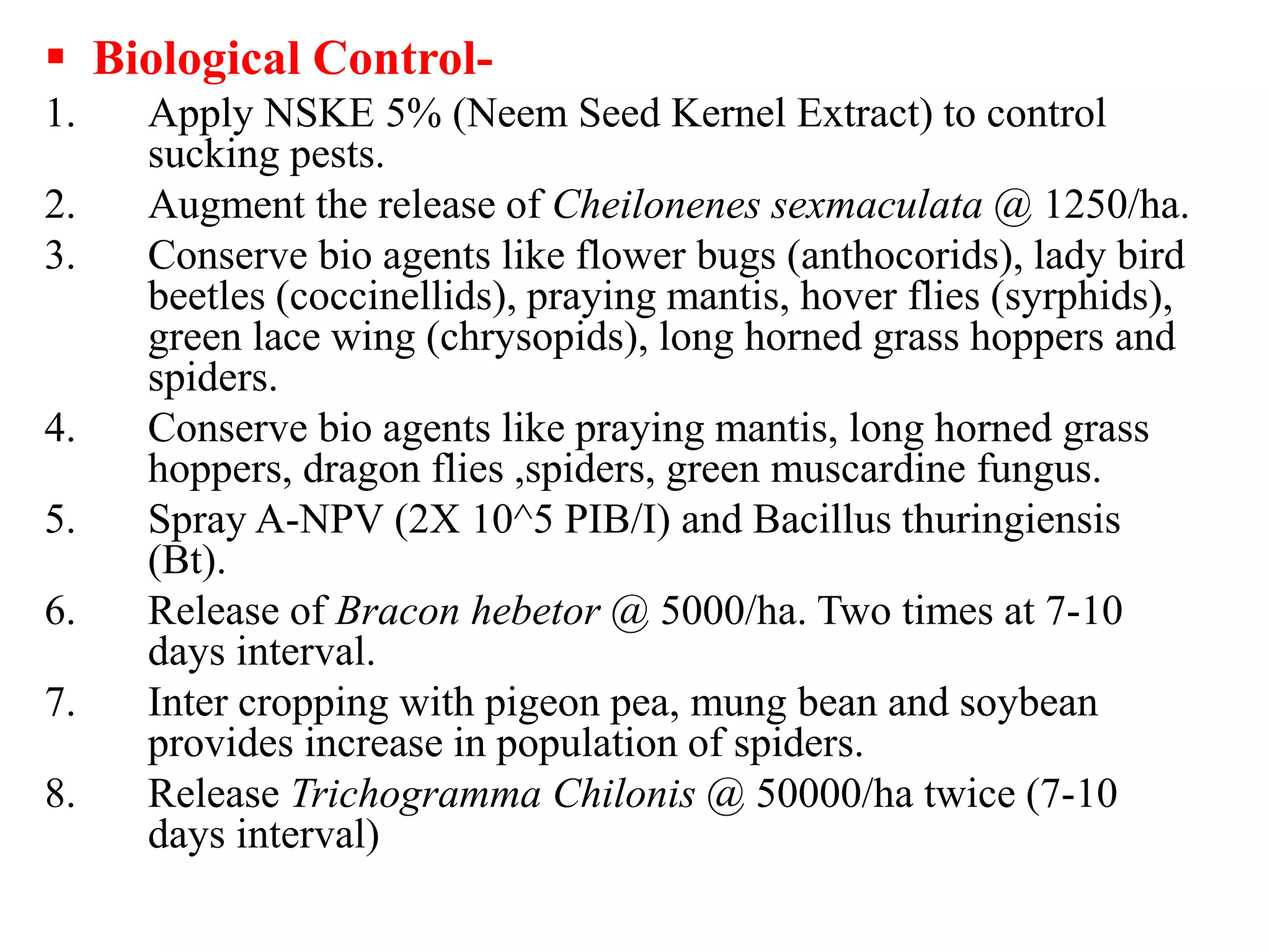 IPM in Oilseeds | PPTX