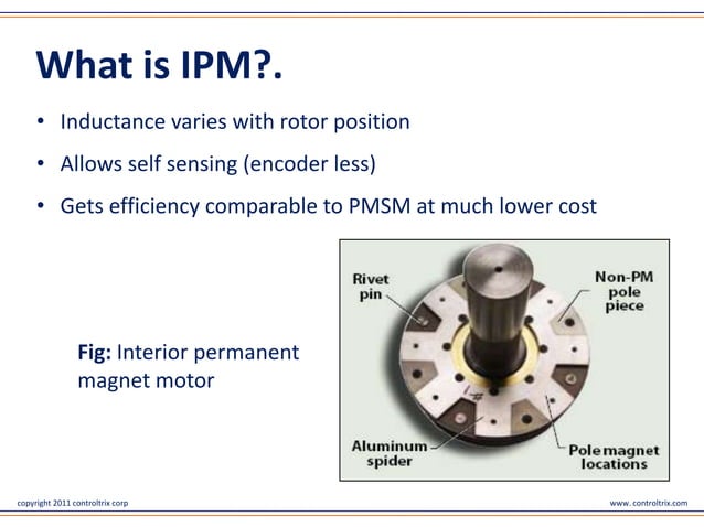Interior Permanent Magnet (IPM) motor drive | PPTX
