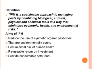 IPM - Integrated Pest management | PPTX