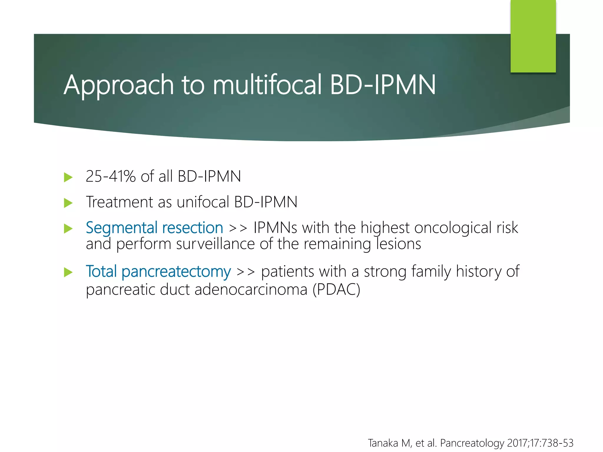 Management of IPMN | PPTX