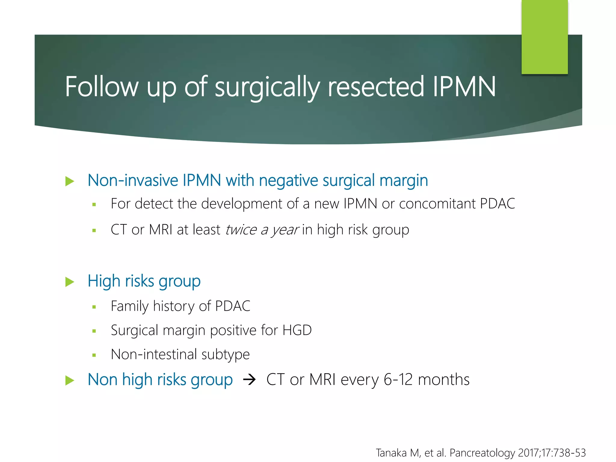 Management of IPMN | PPTX