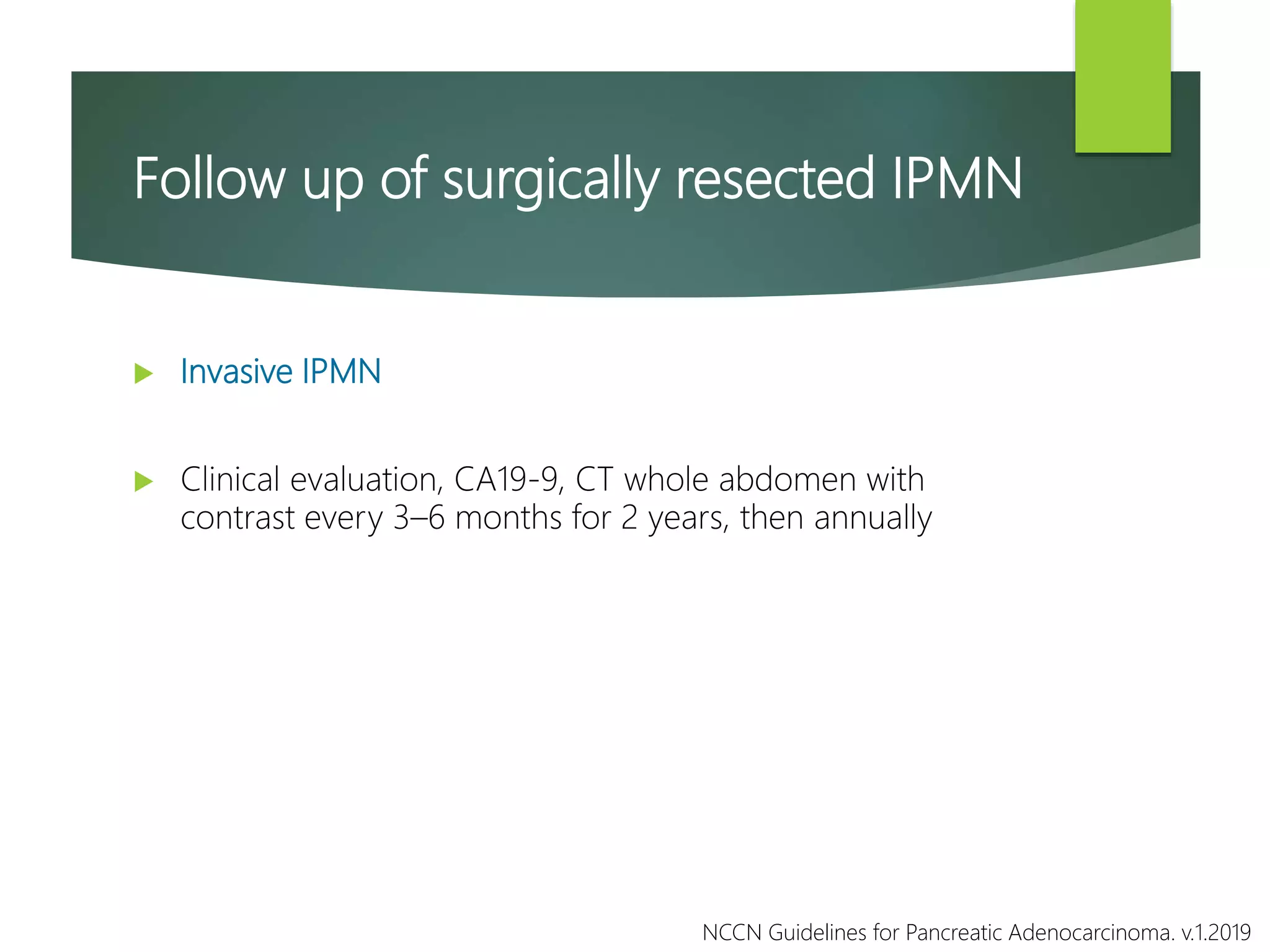Management of IPMN | PPTX