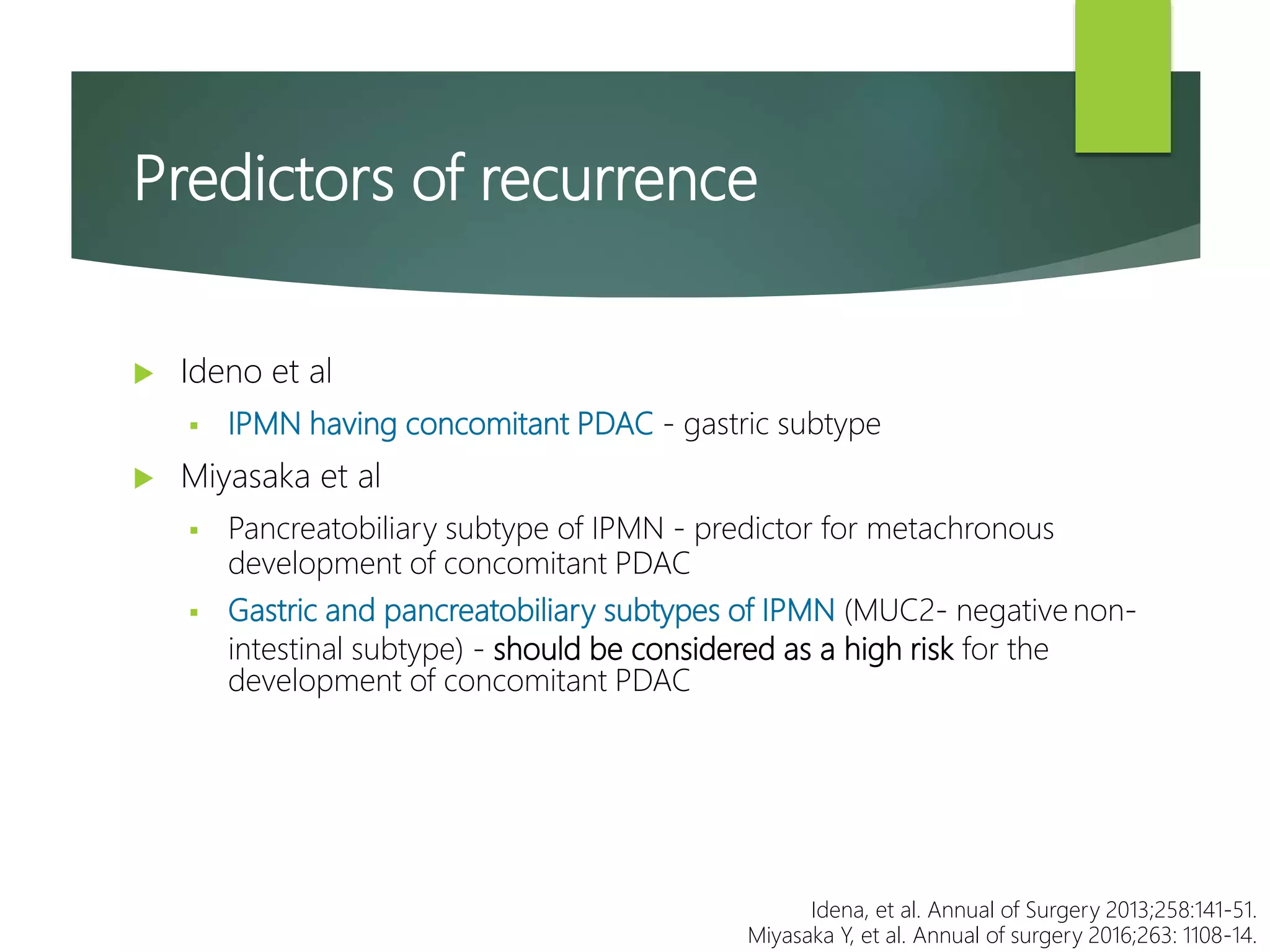 Management of IPMN | PPTX