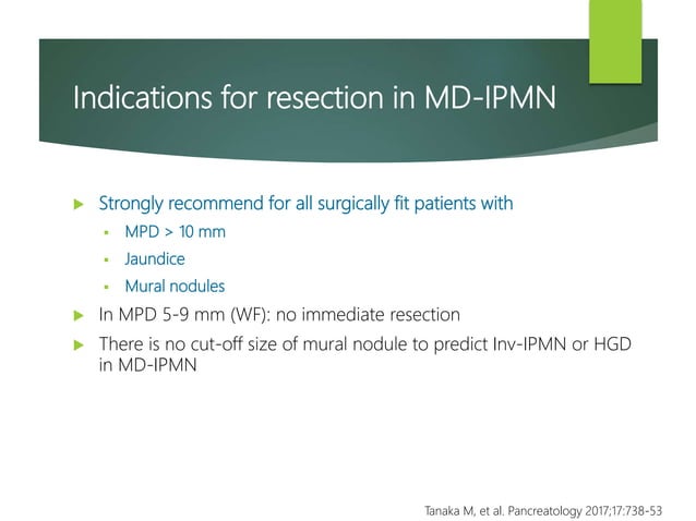 Management of IPMN | PPTX