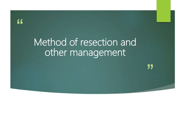 Management of IPMN | PPTX