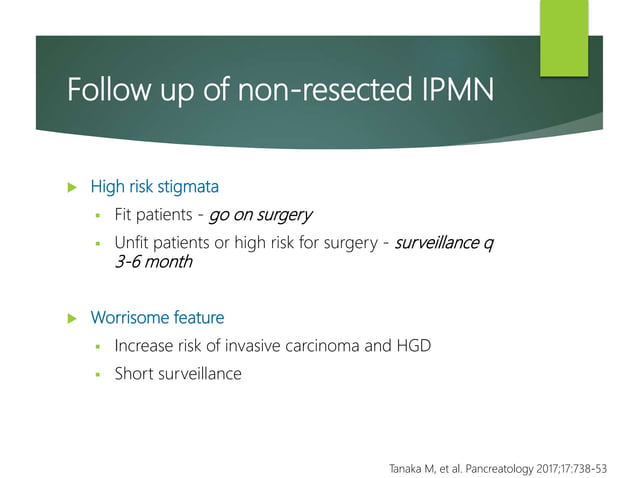 Management of IPMN | PPTX