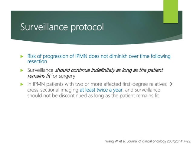 Management of IPMN | PPTX