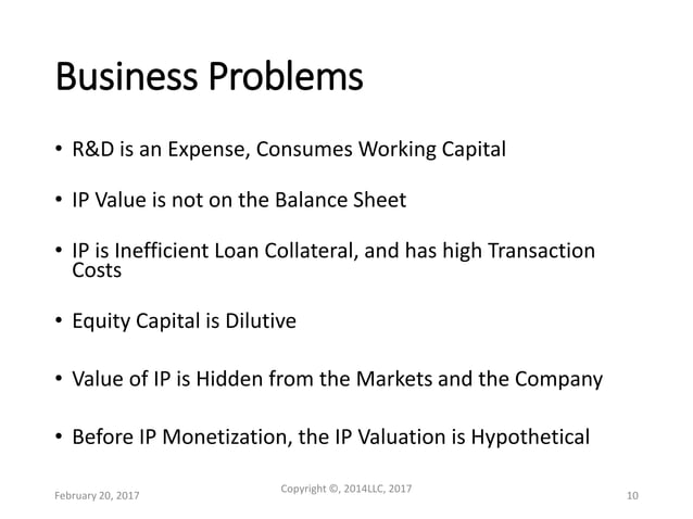 Ip monetization slideshow | PDF | Business | Business and Finance