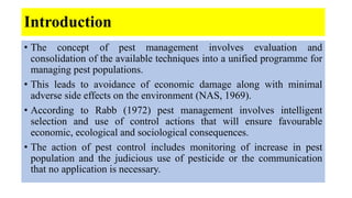 Bio-intensive and ecological based integrated pest management | PPTX