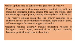 Bio-intensive and ecological based integrated pest management | PPTX