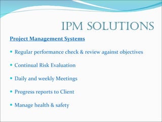 IPM Solutions | PPT