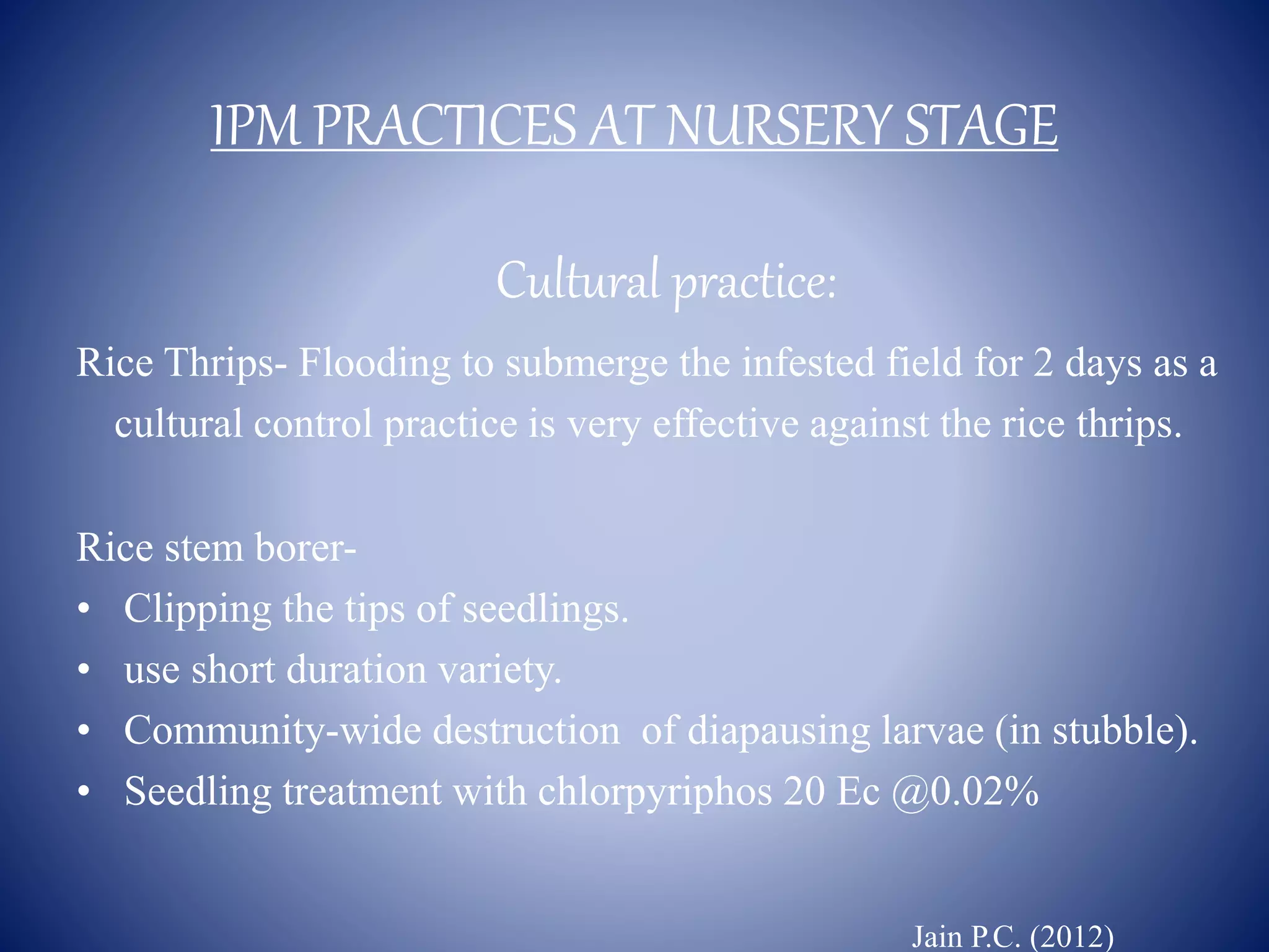 IPM in rice | PPTX
