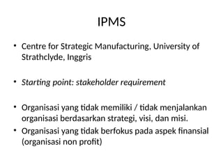DIfference between Performance IPMS-and-PRISM method | PPT