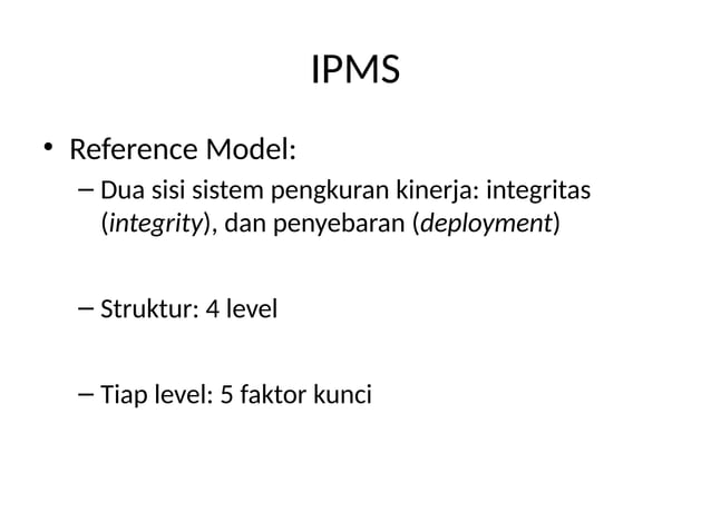 DIfference between Performance IPMS-and-PRISM method | PPT