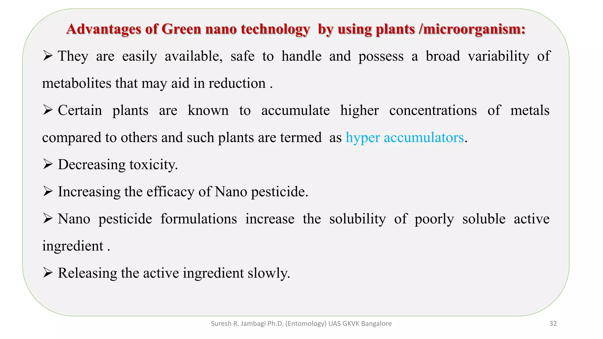 Nanotechnology in Insect Pest Control | PPTX