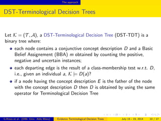 Towards Evidence Terminological Decision Tree | PPT
