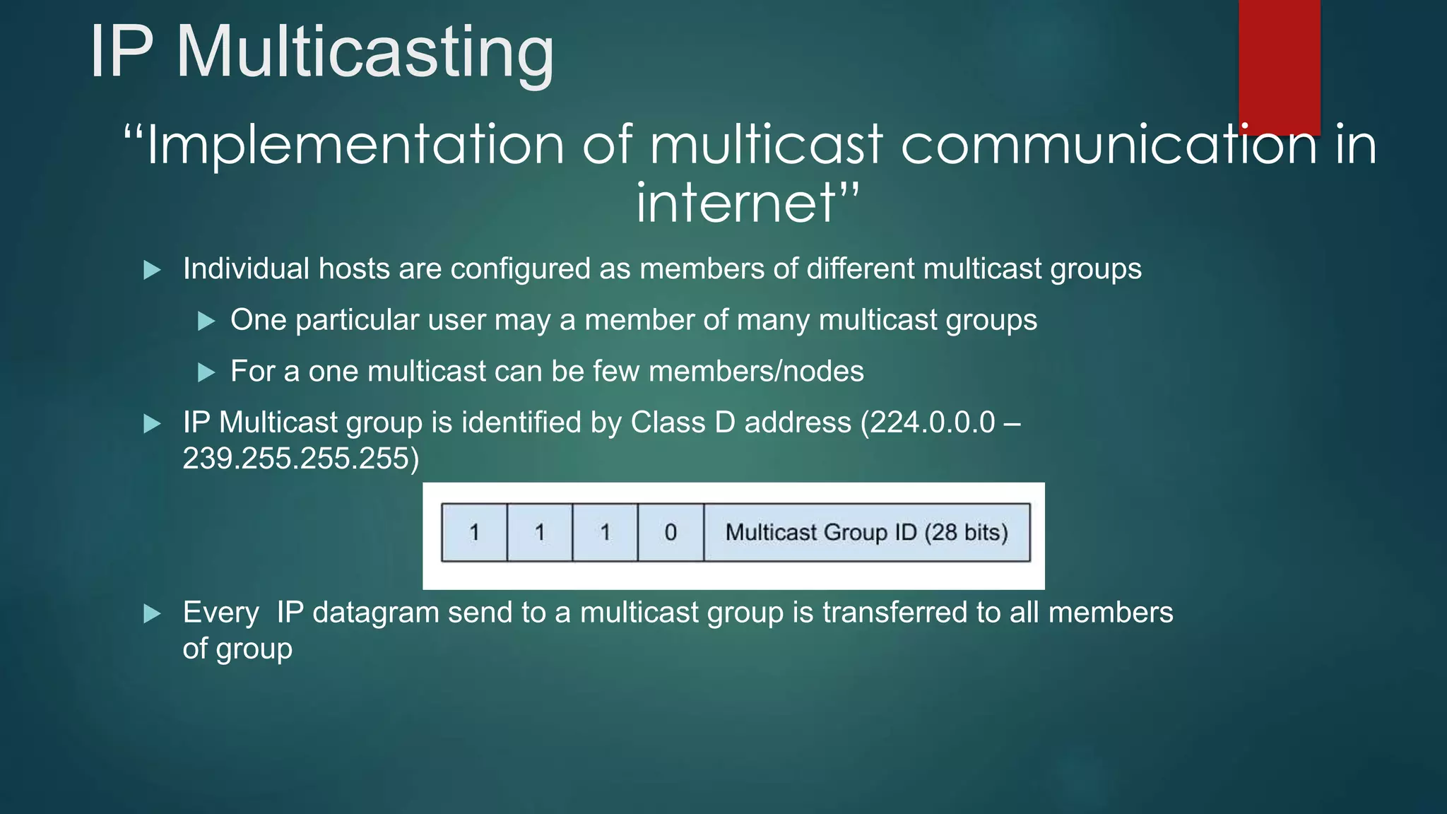 IP Multicasting | PPTX