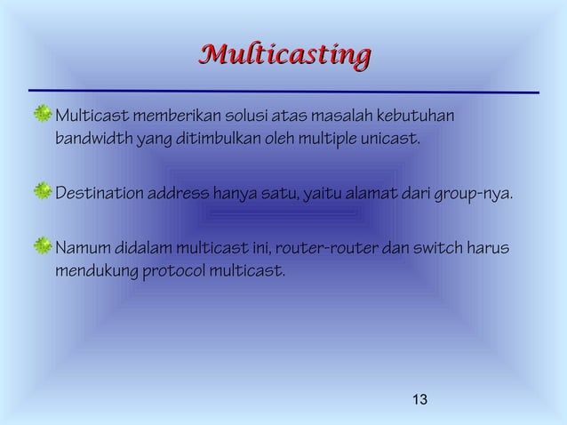 Ip multicasting 02 multiple unicasting vs multicasting | PPT