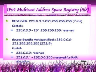 Ip multicasting 03 multicast address pada ipv4 dan ethernet | PPT