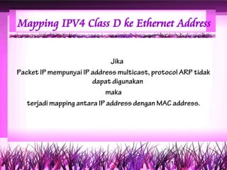 Ip multicasting 03 multicast address pada ipv4 dan ethernet | PPT