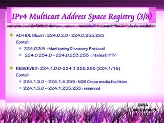 Ip multicasting 03 multicast address pada ipv4 dan ethernet | PPT