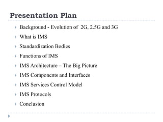 IP Multimedia Subsystems Overview - My Training on IMS | PPT