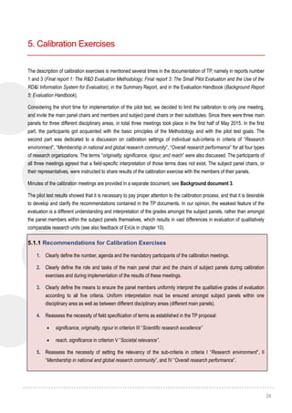 Pilot test of new evaluation methodology of research organisations | PDF